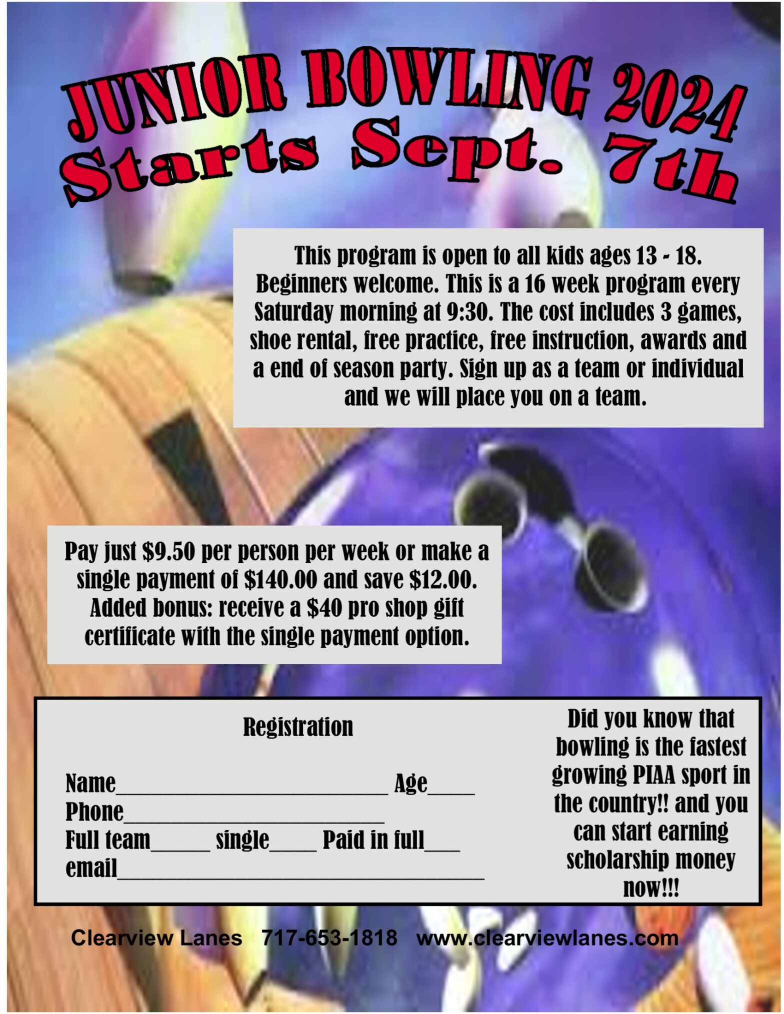 Youth Bowling Programs – Clearview Lanes